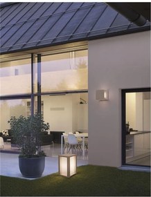 NV 9762162 Venkovní nástěnné svítidlo CASTRO bílý pískovec a akryl E27 1x12W bez žárovky 100-240V IP65 - NOVA LUCE