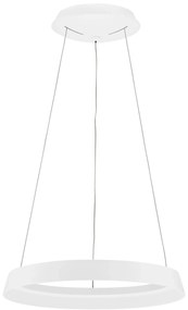 LED stmívatelný bílá designový lustr Ormi
