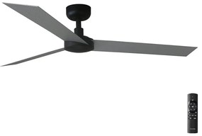 FARO Barcelona FARO 34286 - Stropní ventilátor CRUISER L černá pr. 132 cm + dálkové ovládání 34286