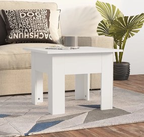 vidaXL Konferenční stolek 55 x 55 x 42 cm dřevotříska [813069] Barva: Bílá