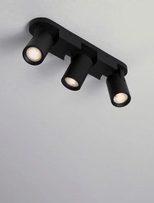 Minimalistické bodové svítidlo Esto 3 Černá