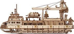 Hračka Ugears 3D dřevěné mechanické puzzle Výzkumná loď [6950378]