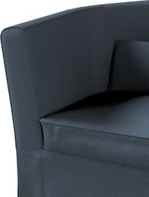 Potah na křeslo IKEA Ektorp Tullsta barva modrá látka pletený vzor