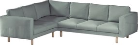 Potah na pohovku IKEA Norsborg rohová 5-místná barva zelená látka pletený vzor