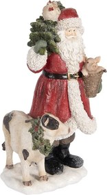 Dekorace Santa se zvířátky - 17*16*30 cm