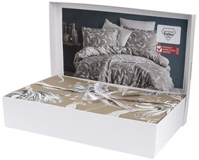 SATÉNOVÉ POVLEČENÍ LUXURY PREMIUM VITALE 200X220 CM, 2KS 70X80 CM KVĚTY