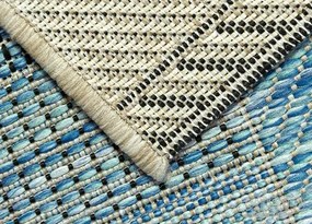 Breno Běhoun TERAZZA 21107 silver Black-Blue, šíře 80 cm, Modrá/Vícebarevné