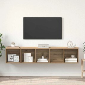 Sada televizních skříní 2 ks Artisanový dub Kompozitní dřevo 3393173