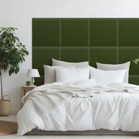 Sametový čalouněný panel - Čtverec - 50x50cm Farba: Khakizelená