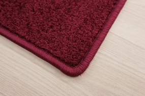 Vopi, AKCE: 2490x90 cm Běhoun na míru Eton vínově červený - obšitý ze všech stran, červená, chodba / předsíň