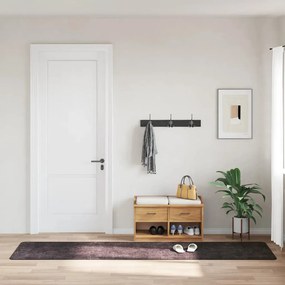 Koberec pratelný 80 x 300 cm antracitový 337953