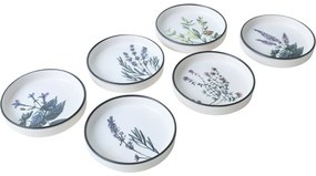 Sada 6 kameninových misek Herbal 14 cm
