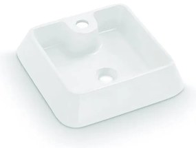 Bathco 4003 - Umyvadlo na desku GALICIA 40x40 cm porcelán/bílá