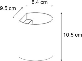 Chytrá nástěnná lampa bílá vč. Wifi G9 - Sabbio
