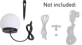 Moderní venkovní lampa 12V bílá 12cm vč. LED IP65 - Voltaire Luno