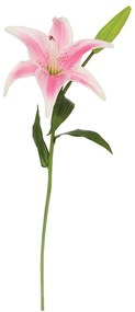 Lilie, barva bílo- růžová.KUM3294 Květina umělá. cena za 4ks Min. množství 4ks