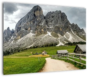 Skleněný obraz - V rakouských horách (70x50 cm)