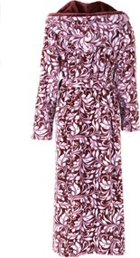 Župan s kapucí Flora mauve wine 39  56 4803 - S
