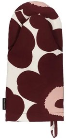 Kuchyňská chňapka Unikko Burgundy Marimekko