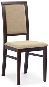 HALMAR SYLWEK 1 židle tmavý ořech/TORENT BEIGE