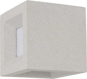 NV 9762162 Venkovní nástěnné svítidlo CASTRO bílý pískovec a akryl E27 1x12W bez žárovky 100-240V IP65 - NOVA LUCE