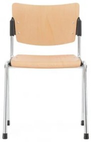 Alba Dřevěná konferenční židle MIA bez područek Barva kostry chromová kostra