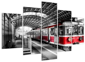 Obraz historického vlaku (150x105 cm)