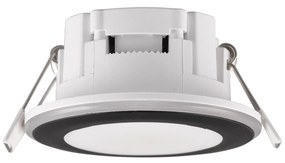 LED downlight Argus RGBW remote Ø8cm černá