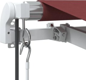Automatická zatahovací markýza burgundská 450 x 350 cm 3214988