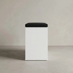 Botník s sedákem KADO, 104 x 50 x 30 cm, bílá