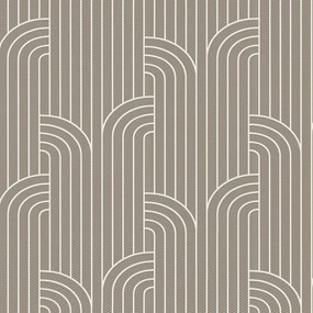 Luxusní šedo-béžová geometrická vliesová tapeta na zeď Z76018 Vision