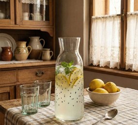 Skleněná karafa se srdíčky Lovely Day - Ø 9*25 cm / 1000 ml