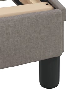 Postel s matrací Hvar taupe 140 x 200 cm textil 3208538