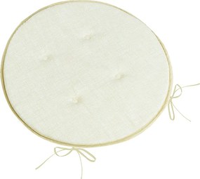 Bellatex Sedák LADA kulatý hladký Béžová 40 cm, (průměr)