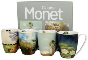 Porcelánový hrnek Monet 350 ml sada 4ks