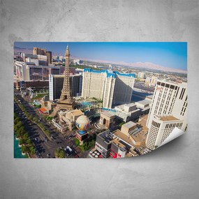 Plakát -  Pohled na Las Vegas (60x40 cm) - PopyDesign