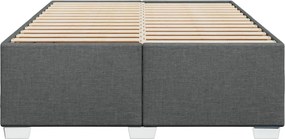 Postel bez matrace tmavě šedá 140 x 200 cm textil 3284479