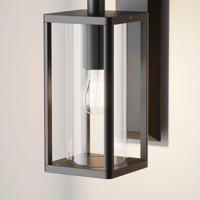 M O452WL-01GF1 Nástěnné svítidlo Cell E27 15W černý hliník průhledný plast IP65  - MAYTONI