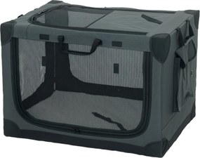 PawHut skládací měkká přepravka pro psy a kočky — cestovní box s polštářkem, pratelným potahem, prodyšný 600D Oxford, 76 × 54 × 54 cm, zelená | Aosom