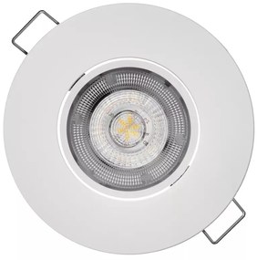 EMOS Bílé LED bodové svítidlo 5W s výklopným rámečkem Economy+ Barva světla Denní bílá