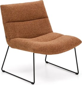Žinylkové křeslo v terakotové barvě Asen – Kave Home