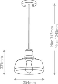 Světlo nad stůl Elstead NOTTINGHILL-P-PNBR 1xE27 60W mosaz