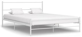 Rám postele bílý kov 140 x 200 cm,  284695 HangarStore.cz