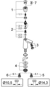 GROHE 20186001 - Stojánkový ventil COSTA L DN 15 lesklý chrom