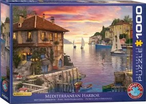 EUROGRAPHICS Puzzle Středomořský přístav / 1000 dílků / 67,63 × 48,89