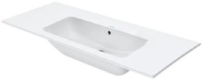 Duravit ME by Starck - Nábytkové umyvadlo 1230x490 mm, s WonderGliss, matná bílá 23361232601