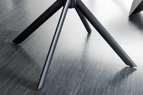 Designová otočná židle Vallerina šedá