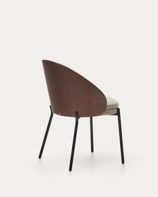 Béžové čalouněné jídelní křeslo Eamy – Kave Home