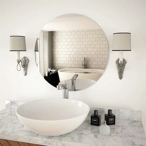Nástěnné zrcadlo 60 cm kulaté sklo 245704