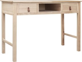 Psací stůl přírodní 110 x 45 x 76 cm dřevo 284159